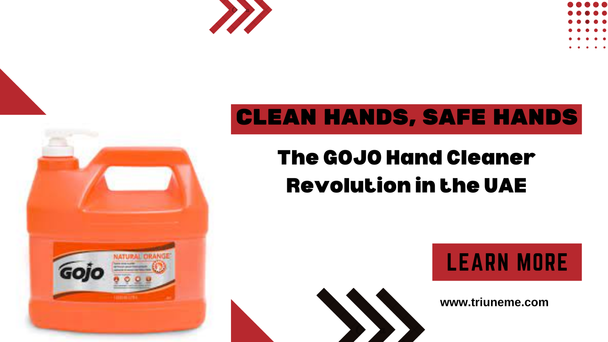 GOJO Hand Cleaner in UAE | Triune Hand Cleaner Solutions