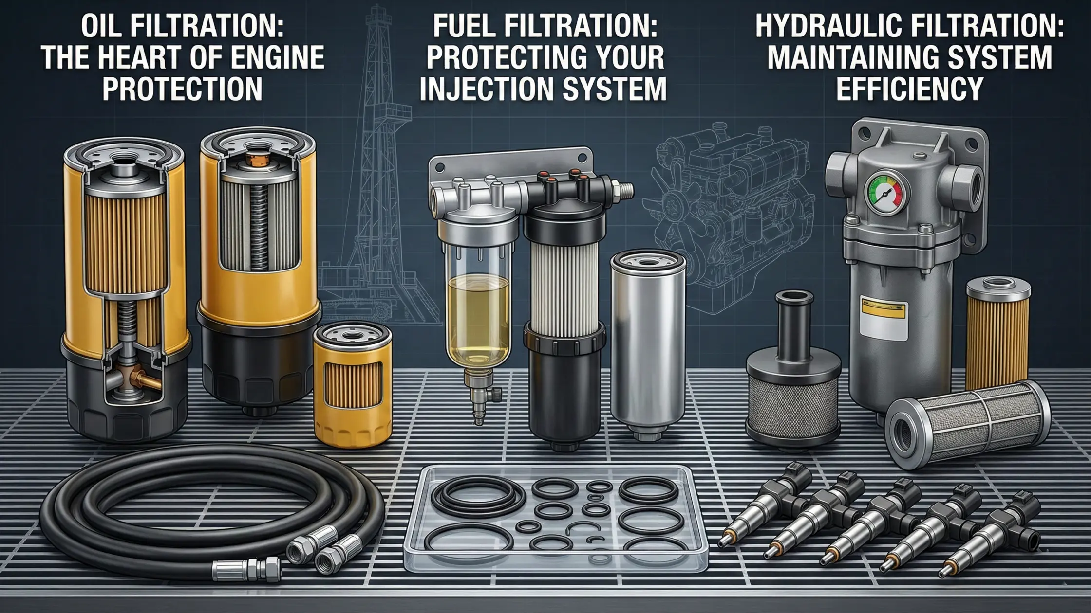 CAT Engine Spare Parts Checklist for Drilling Rigs - Triune